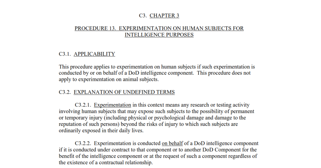 PROCEDURES GOVERNING THE ACTIVITIES OF DOD INTELLIGENCE COMPONENTS THAT ...
